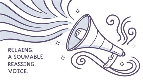 Megaphone Sound Waves Voice And Communication Illustration Vector Design Generative Ai Stock