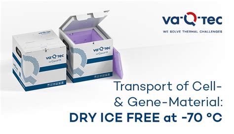 Revolution In Cold Transport 70°c Without Dry Ice Va Q Tec