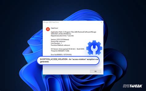 how to resolve the “exception access violation” in windows 11 10