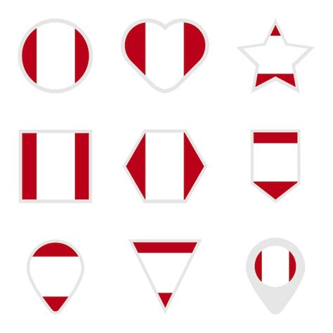 Premium Vector Pointer Collection With Shape Flag Design