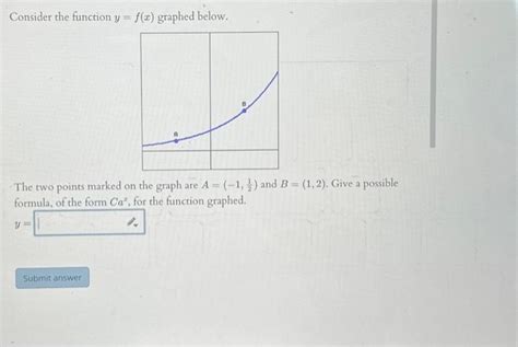 solved consider the function y f x graphed below the two