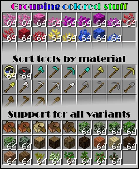 Minecraft Chest Organization Minecraft Chest Organization