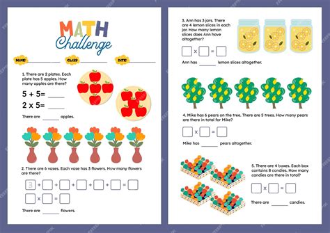 Premium Vector Flat Design Vector Mathematics Counting Multipication