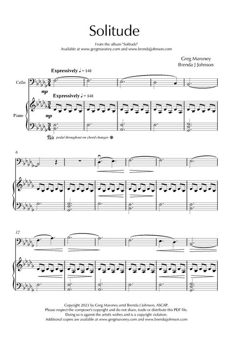 Solitude ~ Piano And Cello — Greg Maroney