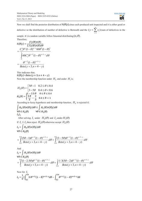 A Method For Constructing Fuzzy Test Statistics With Application Pdf