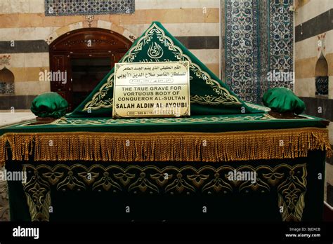 The True Grave Of Salah Aldin Al Ayoubi Near Omayyad Mosque In Damascus