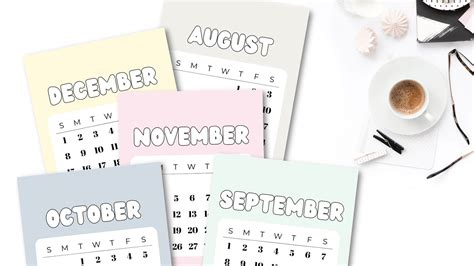 Cute Frog Open Printable Calendar Digital Download Calendar Instant