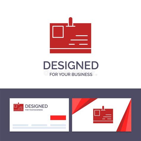Creative Business Card And Logo Template Card Id Card Identity Pass Vector Illustration Stock