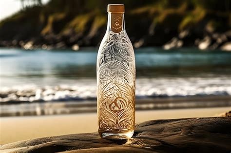 Un Vaso De Agua De Coco Con Hielo Foto Premium