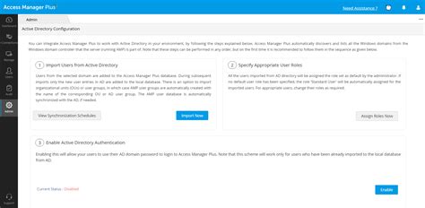 importing users from active directory