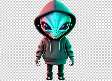 Premium Psd 3d Cute Alien