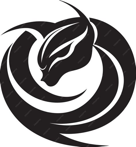 Premium Vector Venomous Python Coil Noir Snake Vector