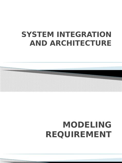 System Integration And Architecture Pdf