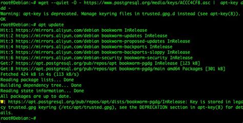 debian 12 安装 postgresql 16 及 pgadmin rultr