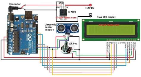 Distance Measurement Circuit using Ultrasonic Sensor and Arduino - Circuit Ideas for You