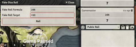 Loaded Dice Roll Foundry Virtual Tabletop