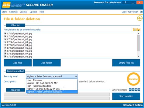 Secure Eraser Download Softpedia