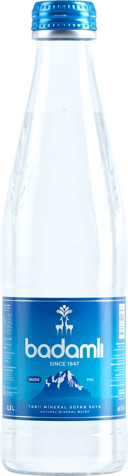 Badamli non-carbonated mineral water (300ml*15pcs) in a glass bottle ...