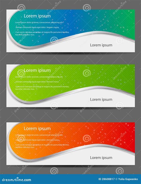 Template For Smart Phone And Mobile Phone Banner Stock Vector