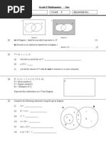 Set Theory Problems With Answers | PDF | Empty Set | Numbers