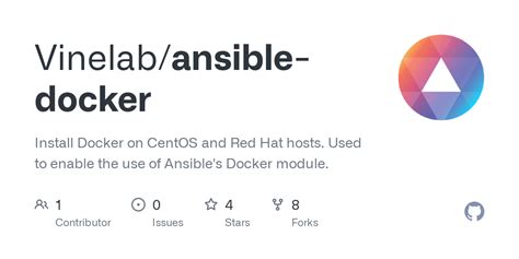 GitHub Vinelab Ansible Docker Install Docker On CentOS And Red Hat Hosts Used To Enable The