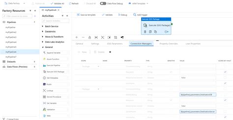 Use The Execute Ssis Package Activity From The Portal Azure Data Factory Microsoft Learn