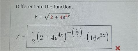 Solved Differentiate The Solved Differentiate The