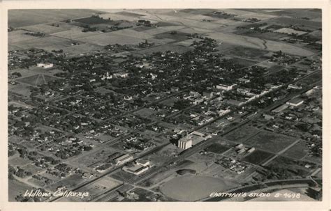 Aerial View Of Willows California Postcard