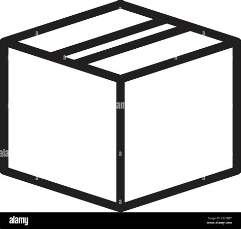 Packaging Cardboard Box Icon Template Black Color Editable Packaging Cardboard Box Icon Symbol