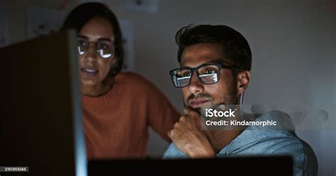 Hispanic Latin American Couple Software Engineer Developer Use Computer Work On Program Coding