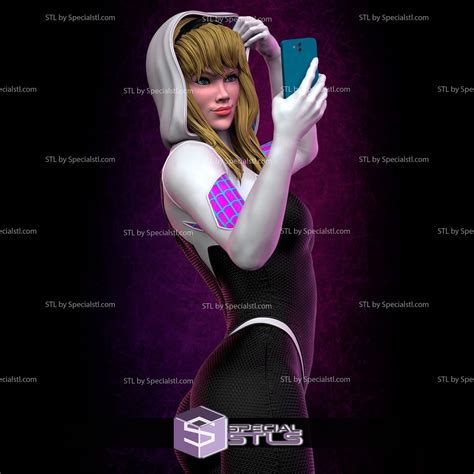 Spider Gwen Smartphone 3d Printing Figurine Spiderman Stl Files
