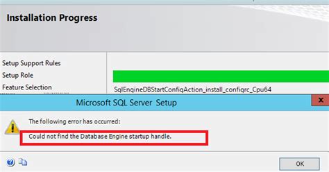 SQL Server Install Error Could Not Find The Database Engine Startup Handle Windows OS Hub