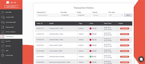 how transaction history works