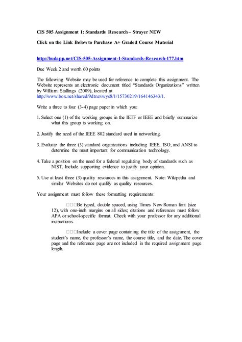 Cis 505 Assignment Week 2 Pdf