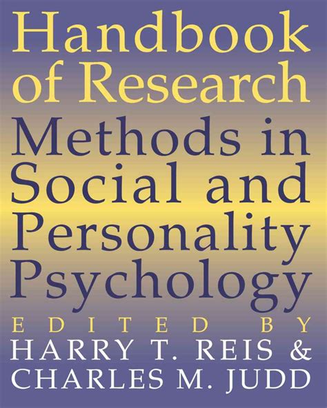 Handbook Of Research Methods Social Personality Summary Tpm