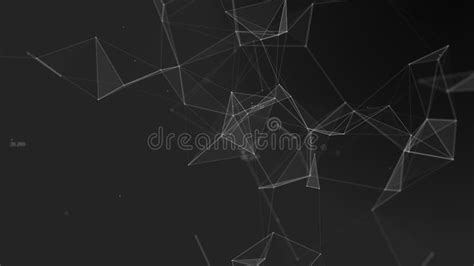 Futuristic Technology Abstract Background Beautiful Plexus With Numbers Loop Animation