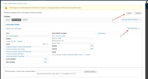 how to export files from drupal commerce