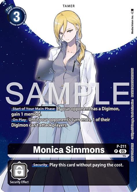 Monica Simmons Hackers Slumber Box Promotion Pack Digimon