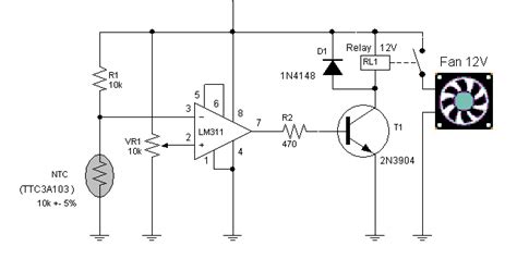 Automatic Fan Controller Circuit Diagram