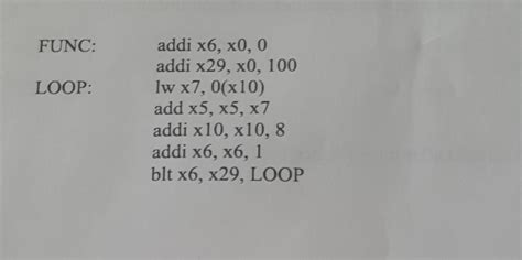 Solved Addi X X Addi X X Lw X X Add Chegg Com