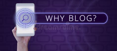 Text Sign Showing Why Blogquestion Internet Concept Computer Network