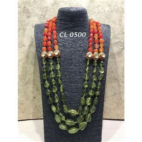 Craftlife Women Cl Code Tourmoline And Square Agate Stone Contemporary