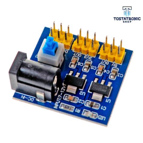 Modulo Regulador De Voltaje Multi Salida De 12v A 3 3 Y 5v Tostatronic