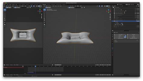 Rigid Body Cloth Simulation Pillow Compression Particles And Physics Simulations Blender