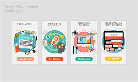 평면 디자인 응답 Ui 모바일 응용 프로그램 샘플 그래픽 사용자 인터페이스에 대한 스톡 벡터 아트 및 기타 이미지 그래픽 사용자 인터페이스 러시아 방향 Istock