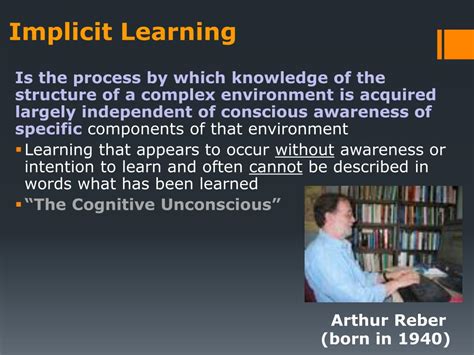Ppt Chapter 11 Spatial Motor Skill And Implicit Learning Powerpoint