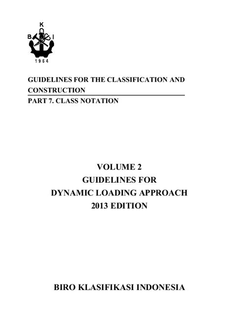 pdf vol 2 2013 guidelines for dynamic loading approach