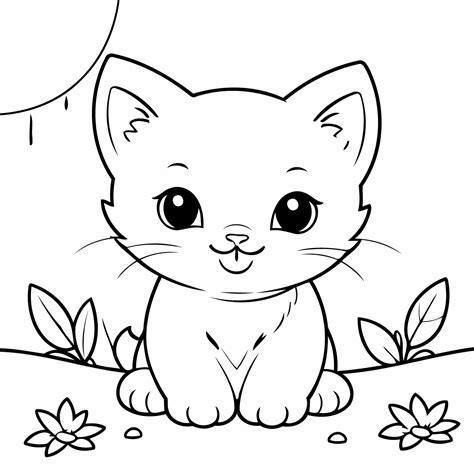 Libro De Colorear Sencillo Para Niños Pequeños Vector Premium