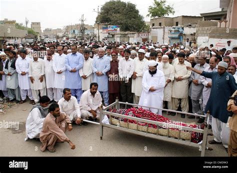 People Offer Funeral Prayer Of Sardar Imam Baksh Baloch Who Was Gunned