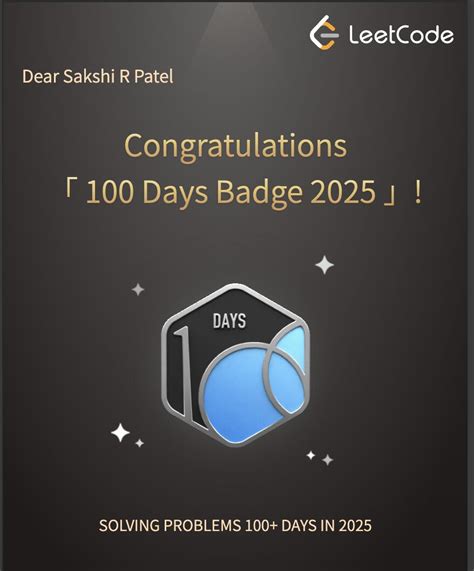 Leetcode 100daysofcode Codingchallenge Developerjourney